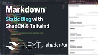 Next.js 14 Markdown Blog with ShadCN & Tailwind